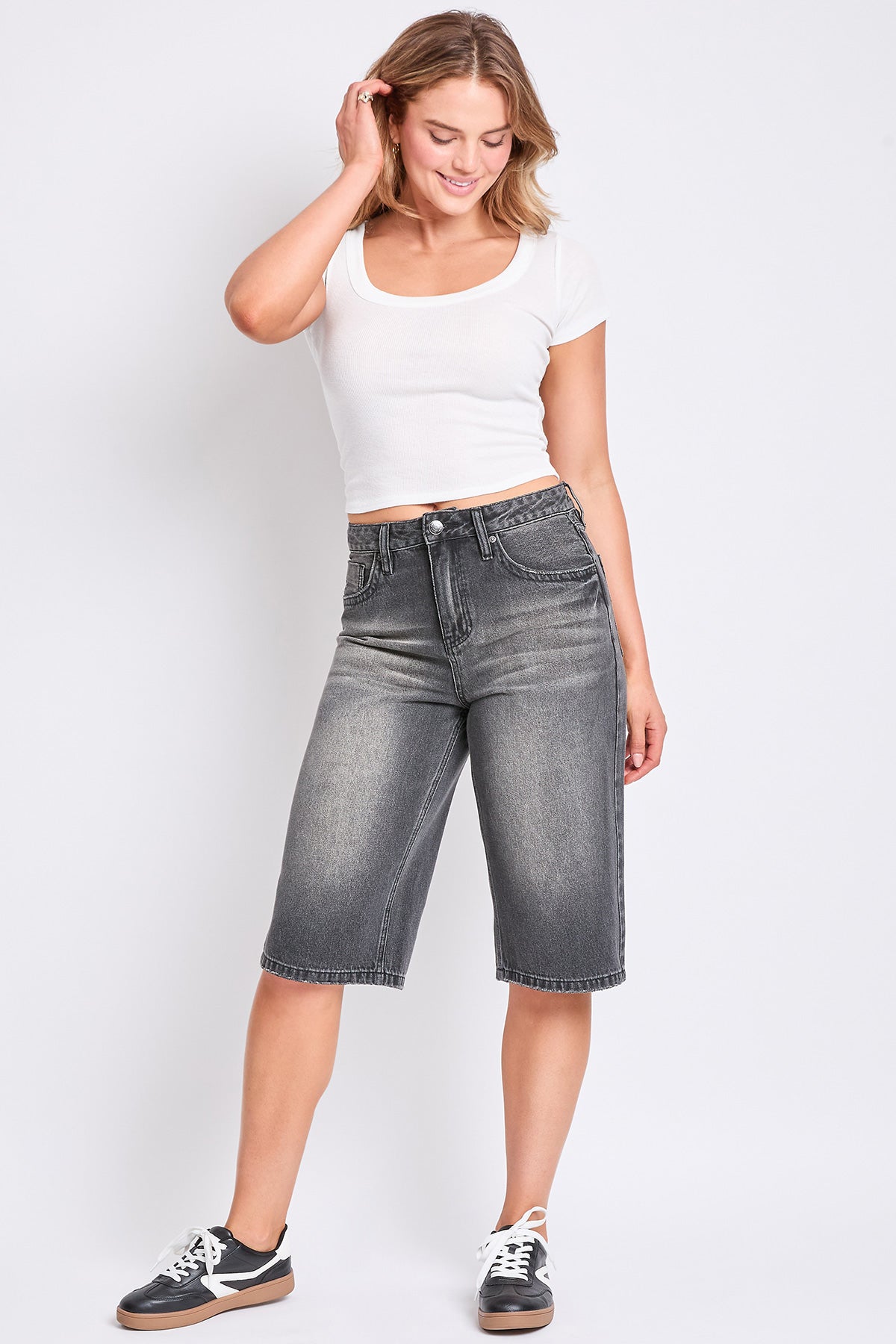 Women's Relaxed Fit Wide Leg Jorts from YMI – YMI JEANS