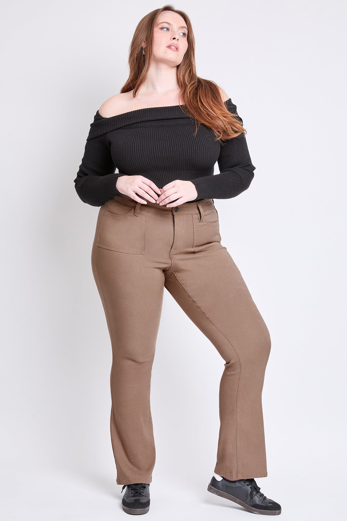 Women's Plus Hyperstretch Bootcut Pants from YMI – YMI JEANS
