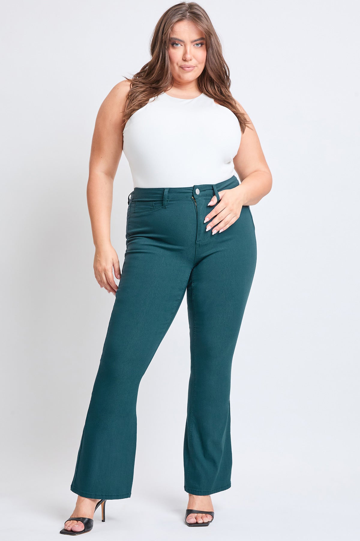 Women's Plus Hyperstretch Flare Pants from YMI – YMI JEANS