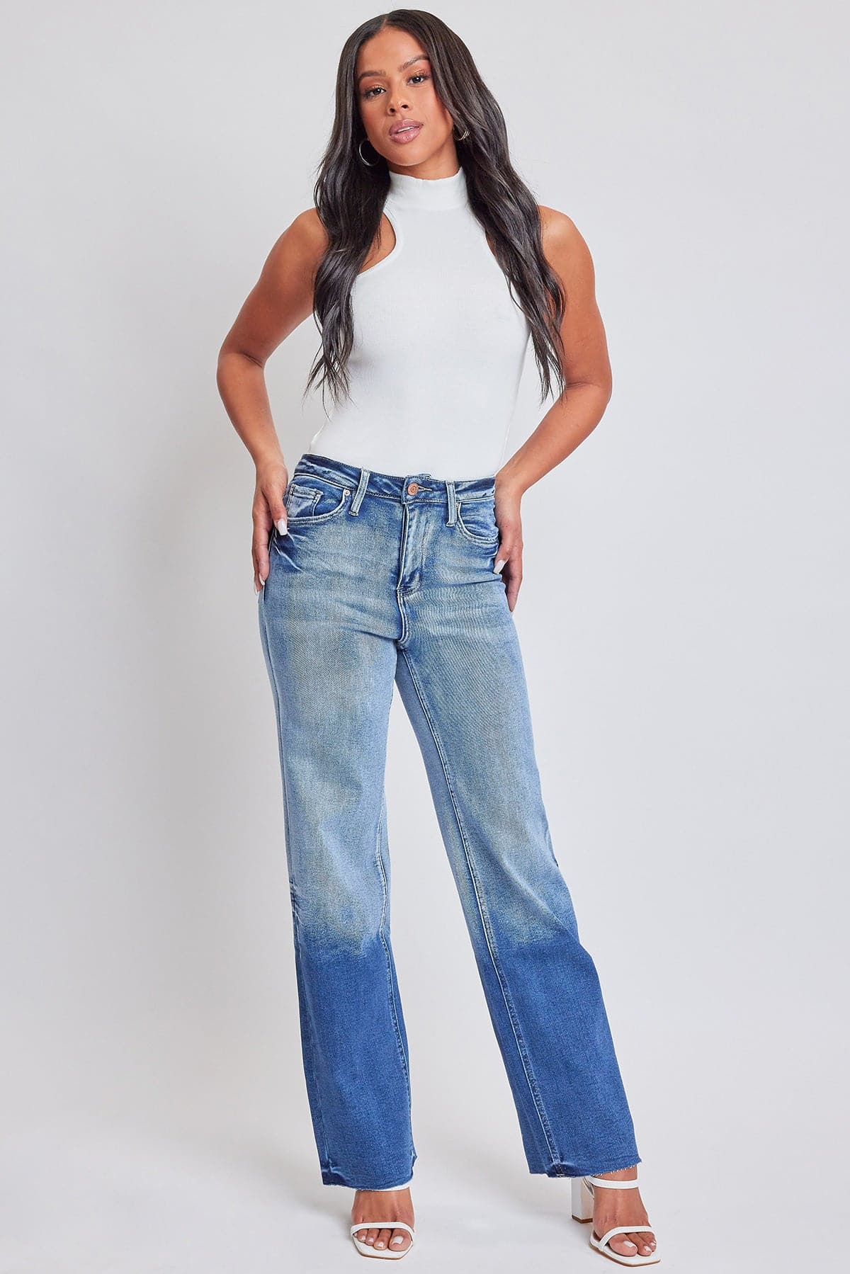 Women's Luxe Straight Leg Premium Stretch Jeans from YMI – YMI JEANS