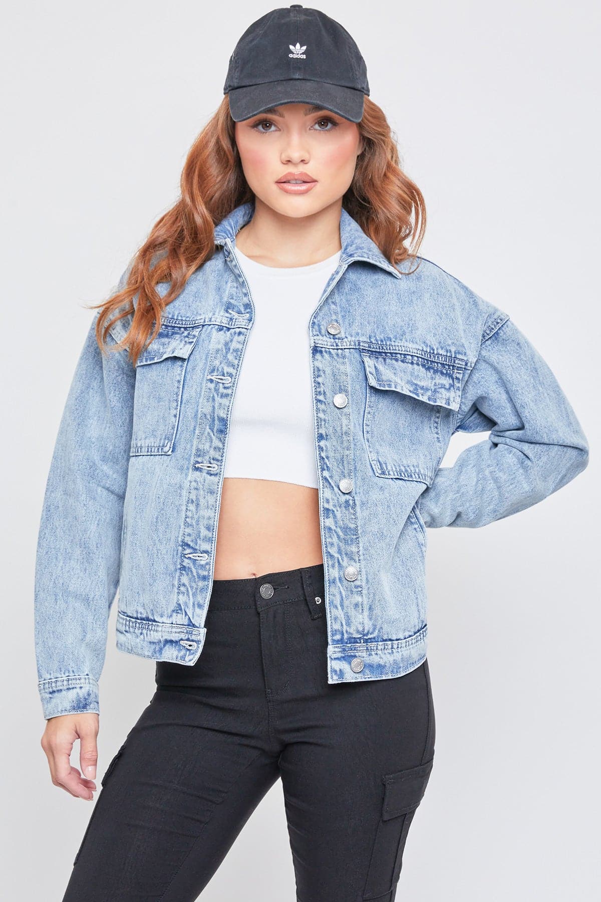 Women's Oversized Utility Denim Jacket from YMI – YMI JEANS